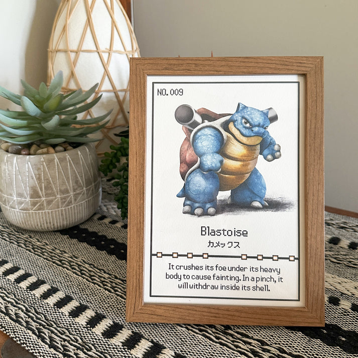 Blastoise Pokedex Print – Studio Drui